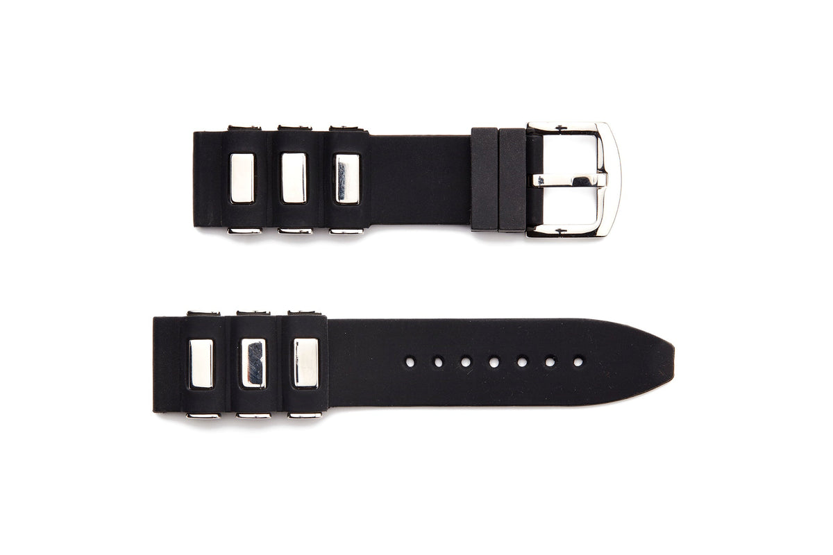 RUB-1 Rubber Regular Watch Strap With Stainless Steel Lugs – Toscana ...